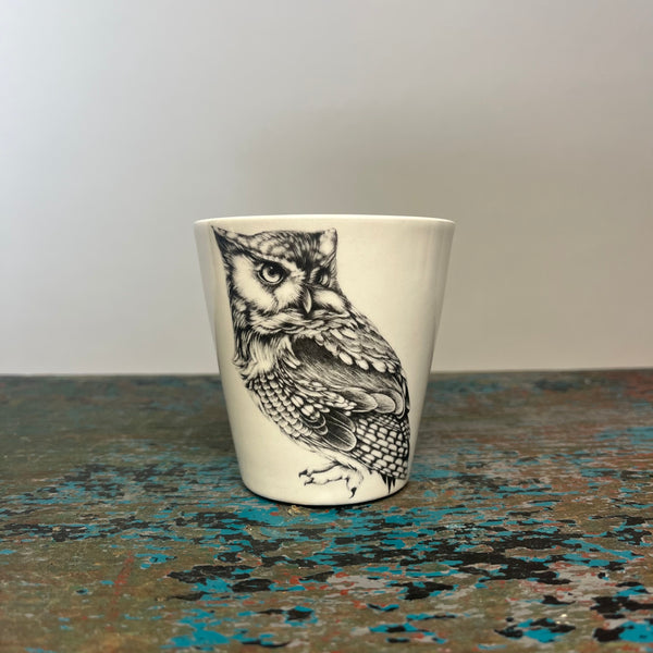 Laura Zindel Screech Owl #1 Bistro Cup - ISLES STUDIO